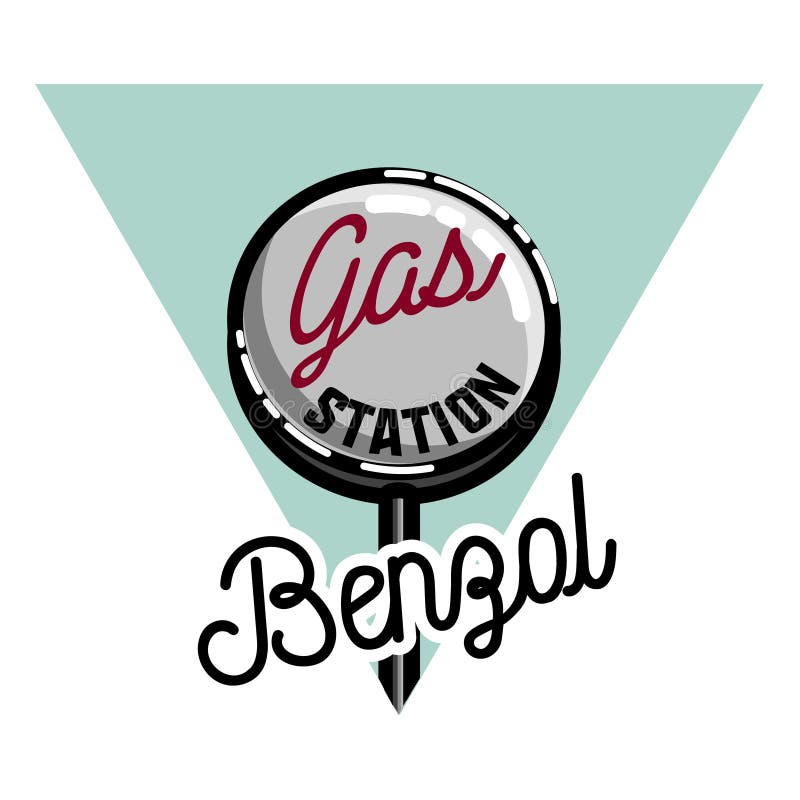 Vintage Gas Station Emblems Stock Illustrations – 24 Vintage Gas ...
