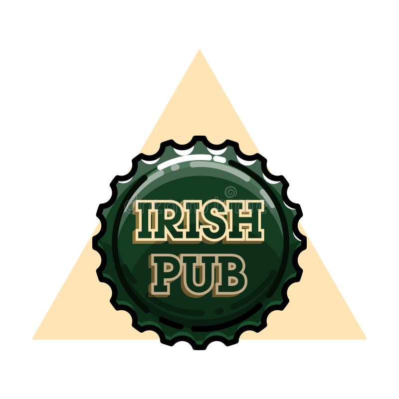 Color Vintage Irish Pub Emblem Stock Vector - Illustration of cafe ...