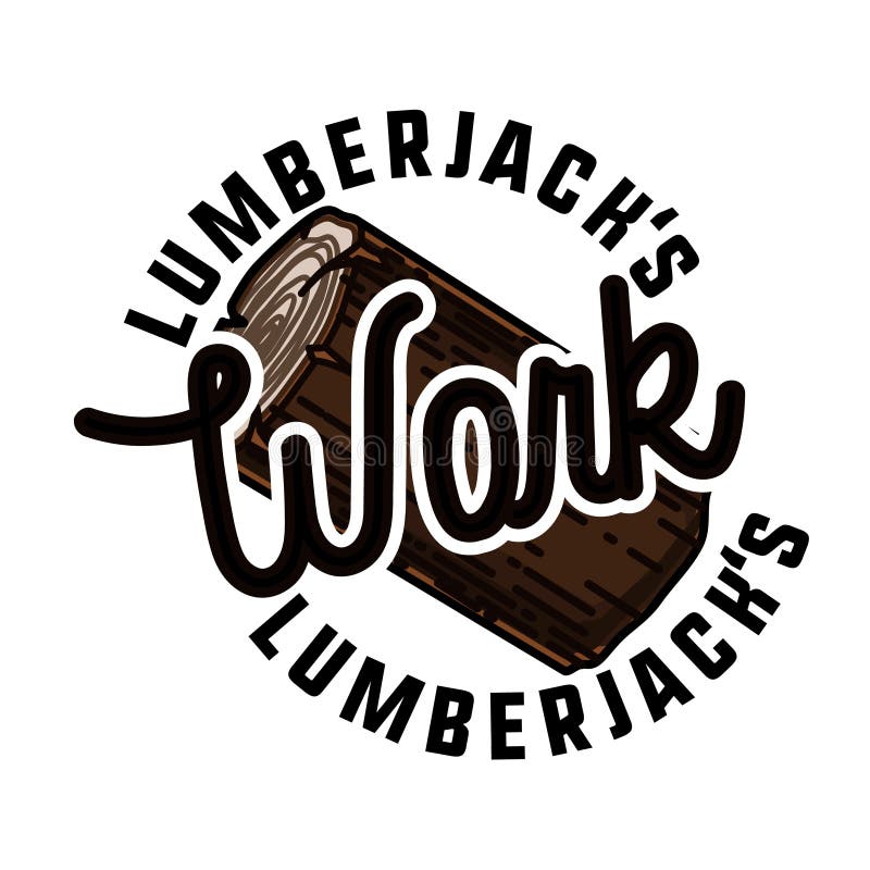 Vintage lumberjack emblems stock vector. Illustration of blade - 74122357