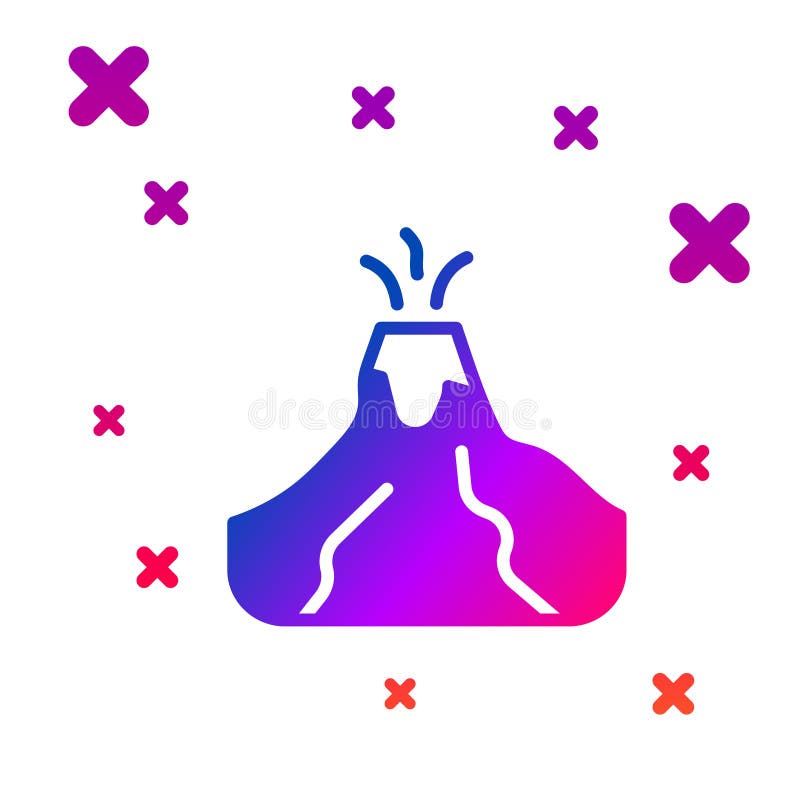 Color of Volcano Eruption Background Stock Illustration - Illustration ...