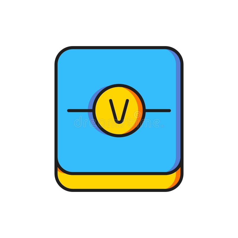 Component Electricity Power Icon Design Scheme Illustration Vector ...