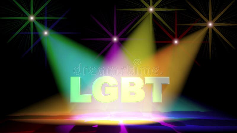 Color Volume Lights LGBT Intro Endless Stock Footage - Video of idea ...