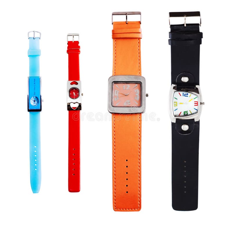 Color Watches stock image. Image of watch, yellow, shape - 3548527