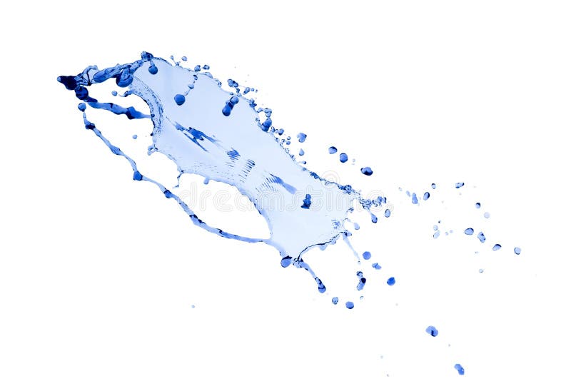 Color Water Splash Isolated on White Background Stock Photo - Image of ...