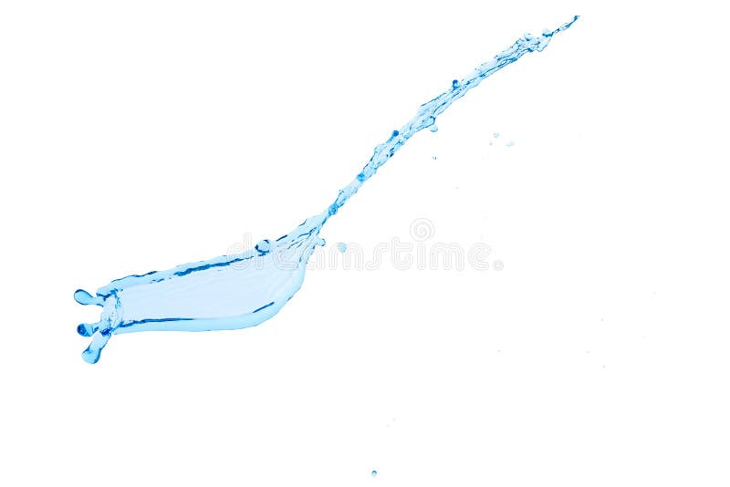 Color Water Splash Isolated on White Background Stock Photo - Image of ...