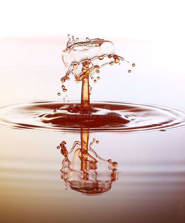 Color Waterdrops Collide Each Other Stock Image - Image of bright ...