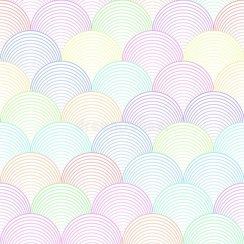 Color Wave Seamless Pattern Stock Vector - Illustration of paper, green ...