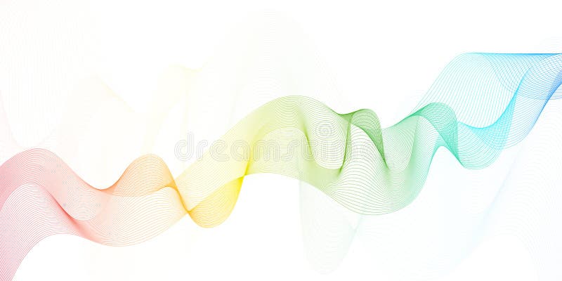 Color Wave Smooth Wave Flow Stock Vector - Illustration of flow ...