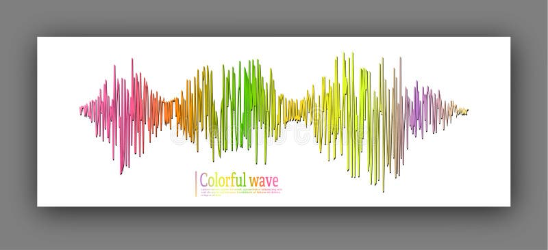 Color Wave, Sound Spectrum. Template for Website Design, Web Design ...