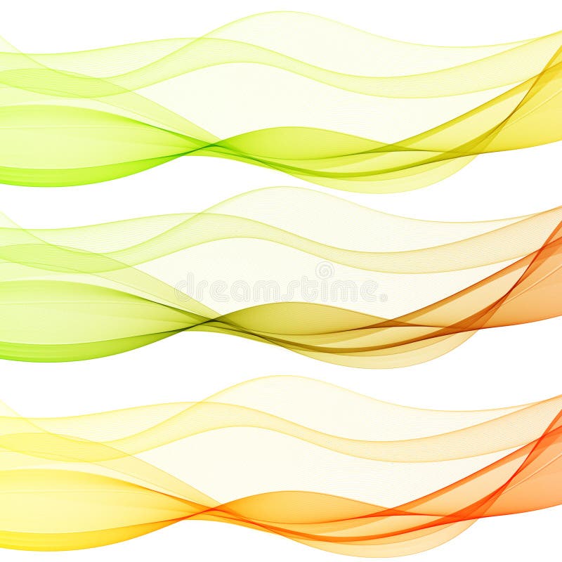 Color Wave on a Black Background. Design Element. Eps 10 Stock Vector ...