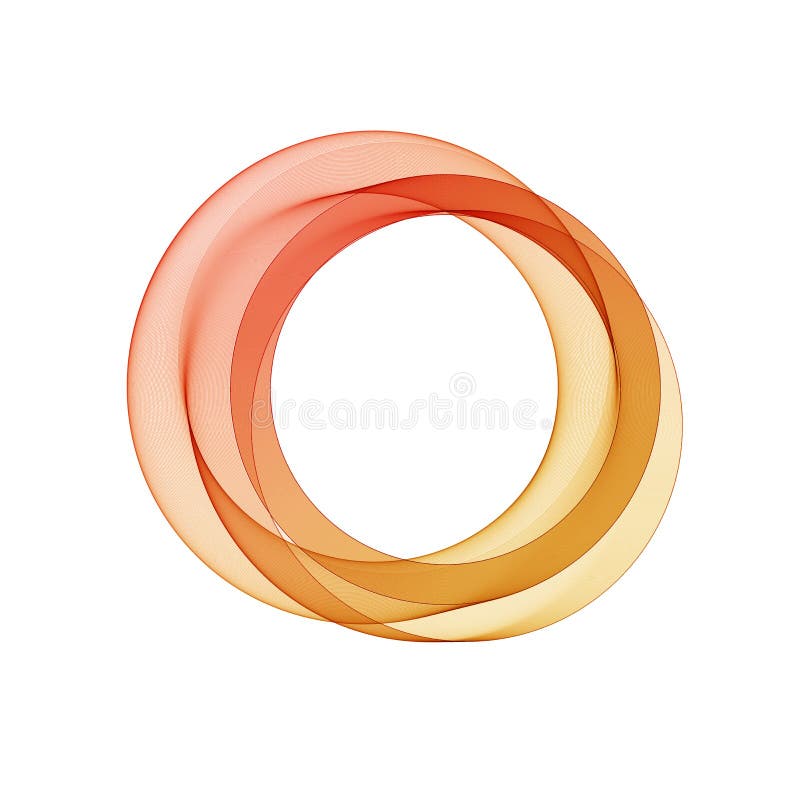 Color Waves in the Shape of a Circle. Abstract Wavy Background. Design ...