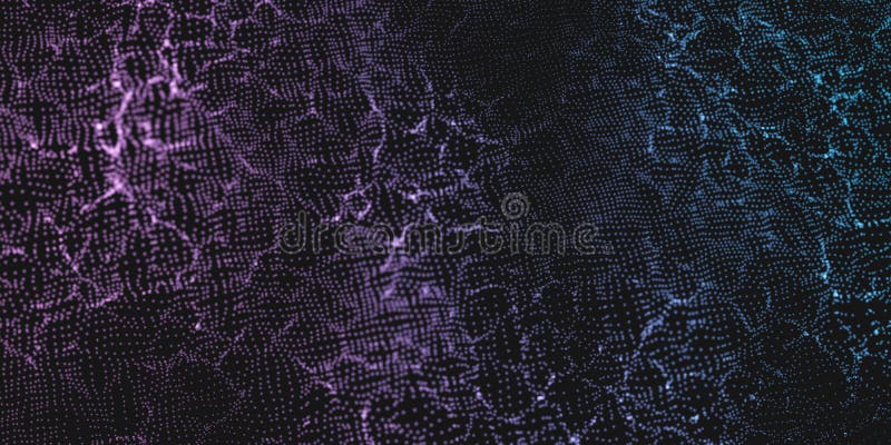 Color Wavy Particle Surface Background Stock Vector - Illustration of ...