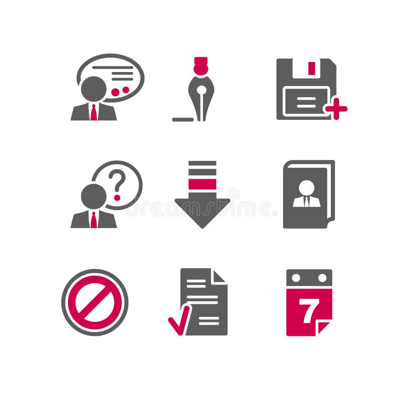Organizer Web Icons, Green Grey Solid Icons Stock Vector - Illustration ... Organizer Web Icons, Green Grey Solid Icons Stock Vector - Illustration ...