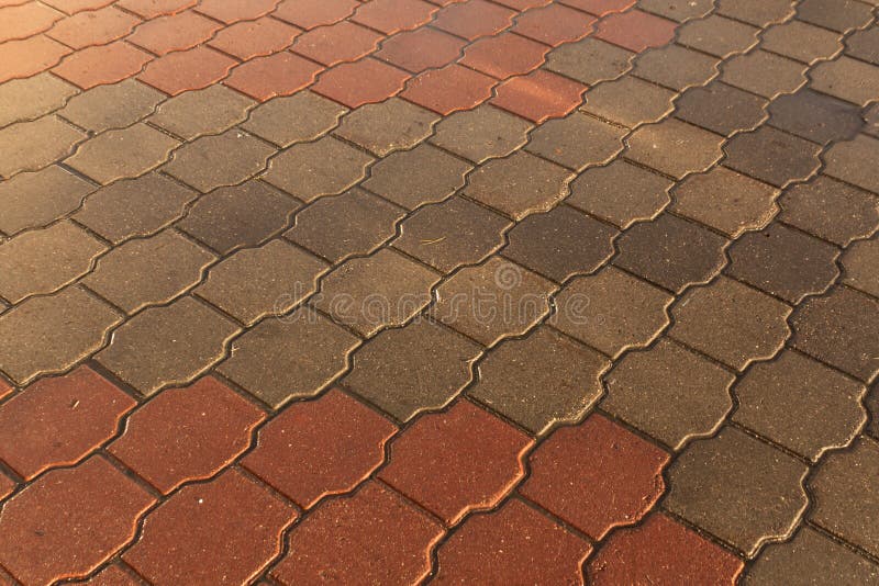 Color Pedestrian Pavement Texture. Stock Image - Image of architecture ...