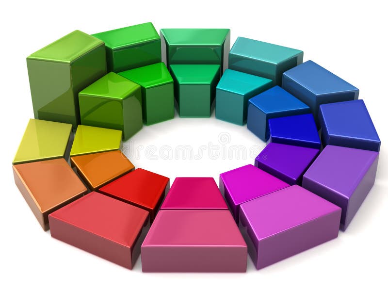 Color wheel stock illustration. Illustration of array - 13018470