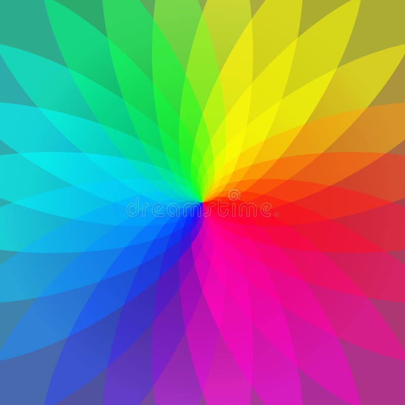 Color Wheel Abstract Geometric Rumpled Triangular Background Low Poly ...