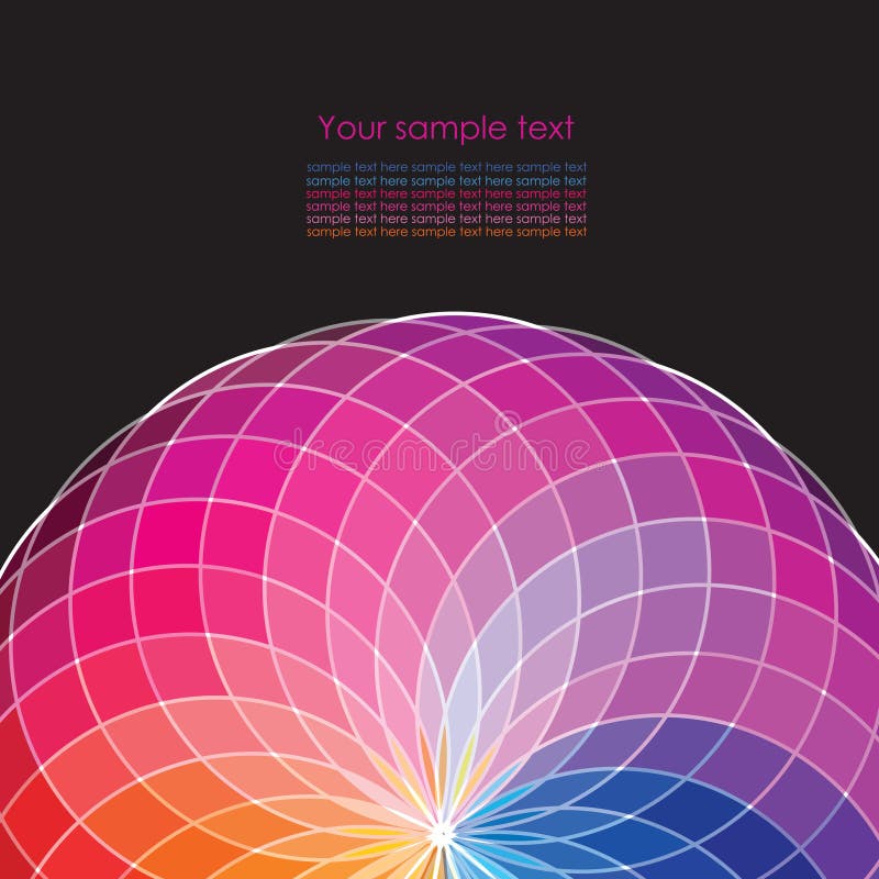 Color Wheel Background. Vector Illustration Stock Vector - Illustration ...