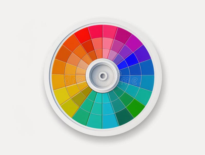 Color Wheel Chart stock illustration. Illustration of harmony - 362604789