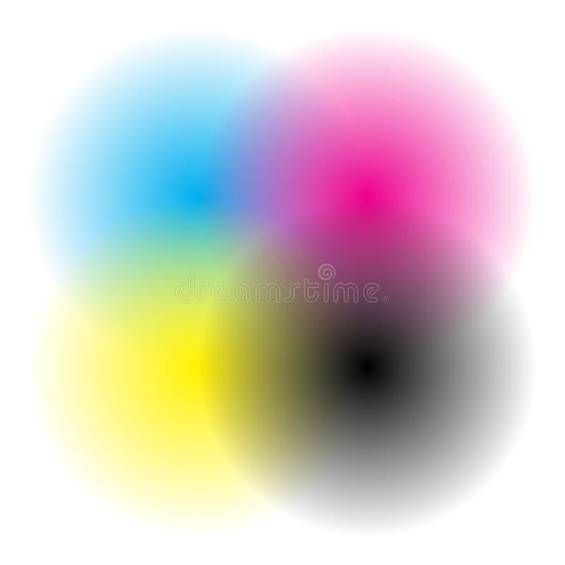 Color Wheel / Color Chart with Blended, Faded Circles for Color Stock ... Color Wheel / Color Chart with Blended, Faded Circles for Color Stock ...
