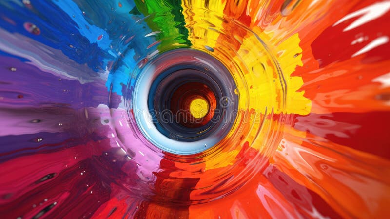 Color Wheel, Color Spectrum Swatch Samples, AI Generated Stock Image ...