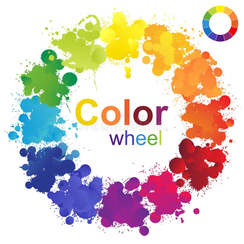 Handmade Color Wheel. Isolated Watercolor Spectrum Stock Vector ...