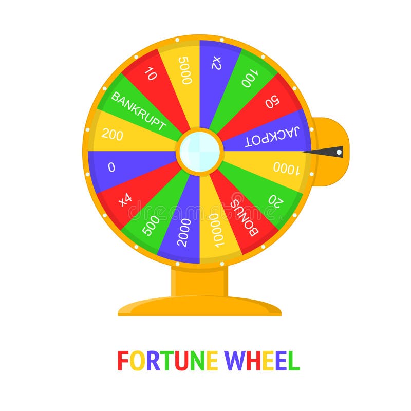 Color Wheel of Fortune. Vector Stock Vector - Illustration of chance ...