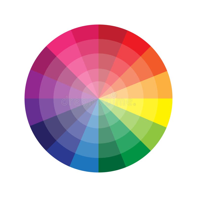 Color Wheel Icon. Bright Spectrum Vector. Circular Gradient ...