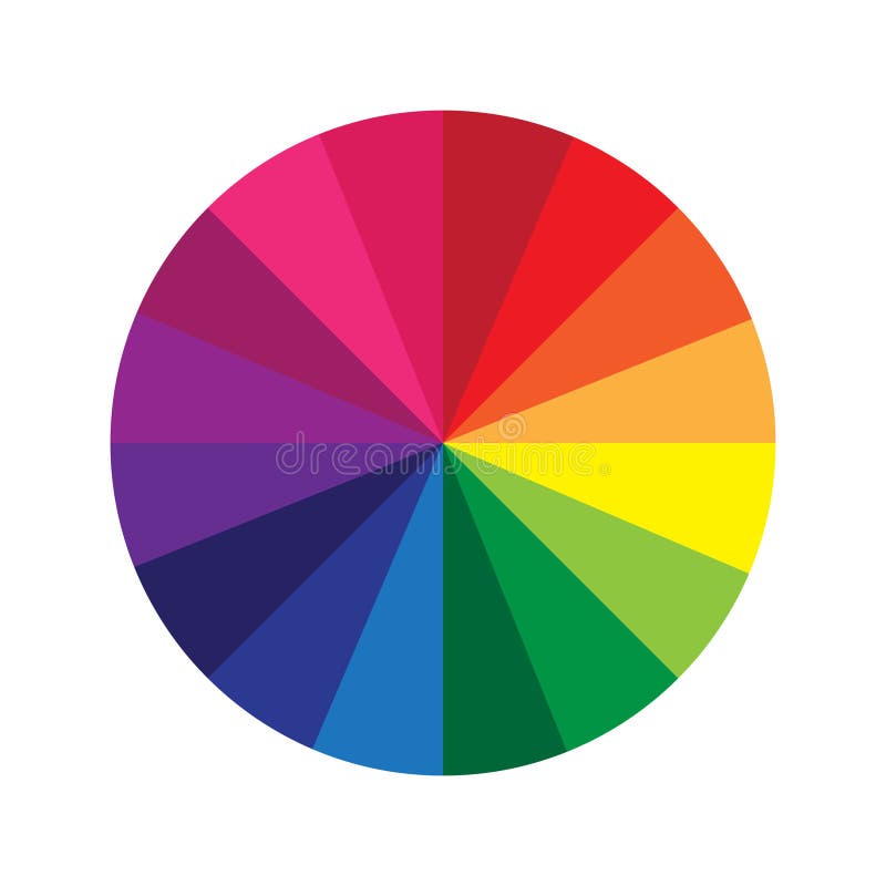 Color Wheel Icon. Bright Spectrum Vector. Circular Rainbow Illustration ...