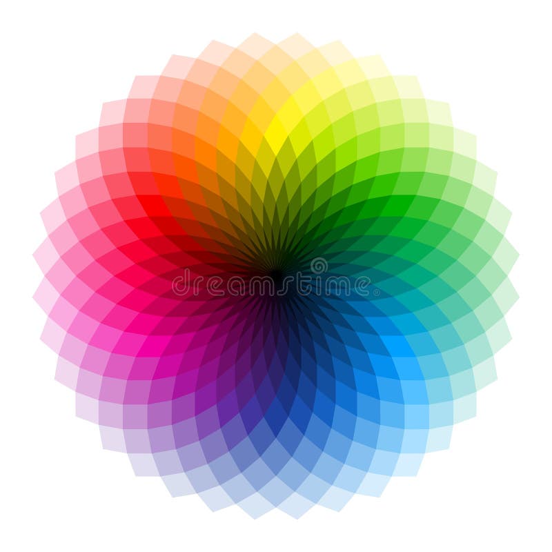 Color wheel background stock vector. Illustration of bright - 9985120