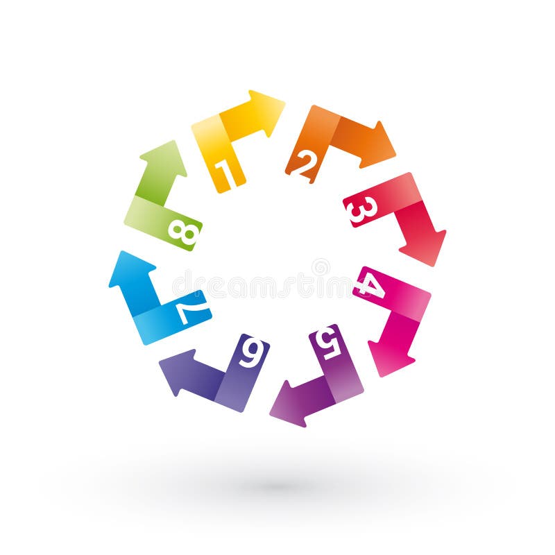 Color wheel stock vector. Illustration of spiral, presentation - 57820392