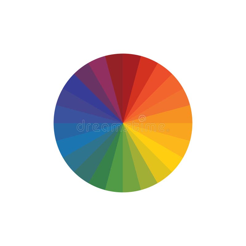 Color Wheel Pallet Spectrum. Different Color Circle Stock Vector ...