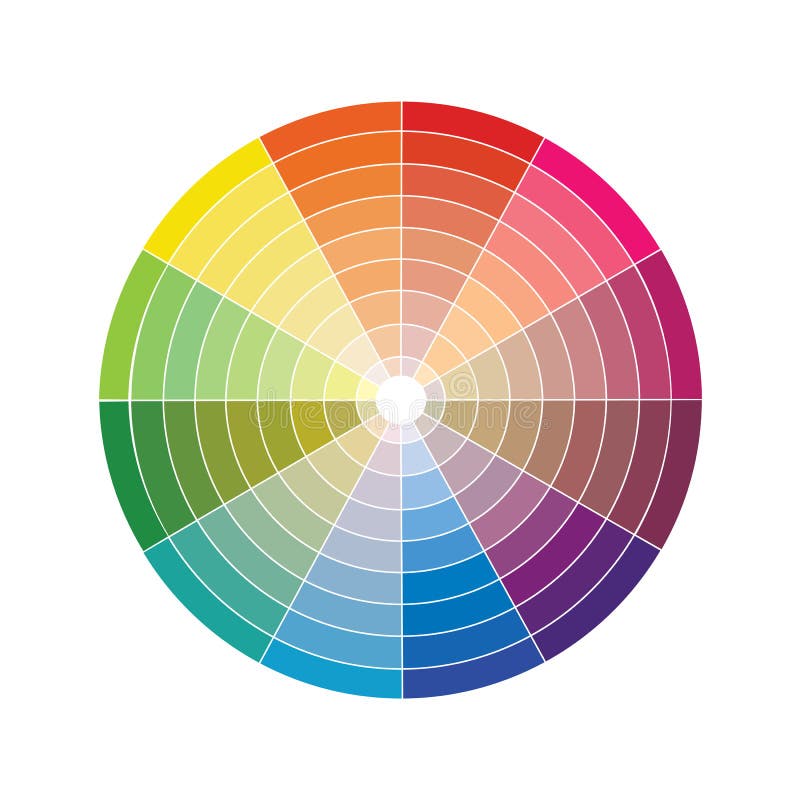 Color wheel stock illustration. Illustration of chart - 20090030