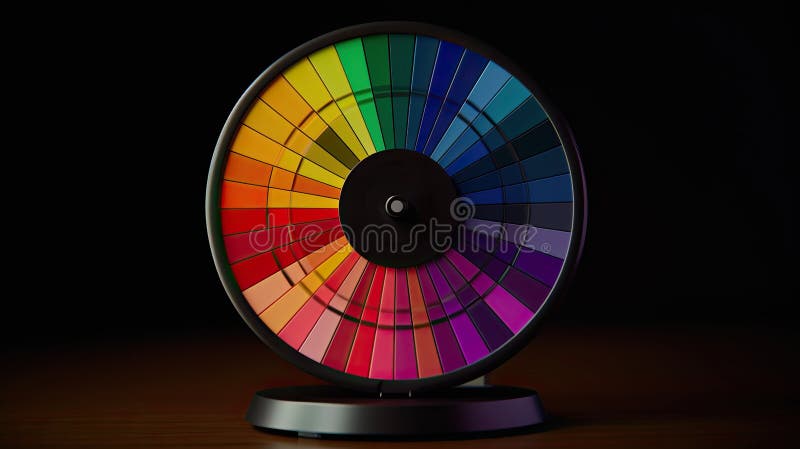 Color Wheel, Color Spectrum Swatch Samples, AI Generated Stock ...