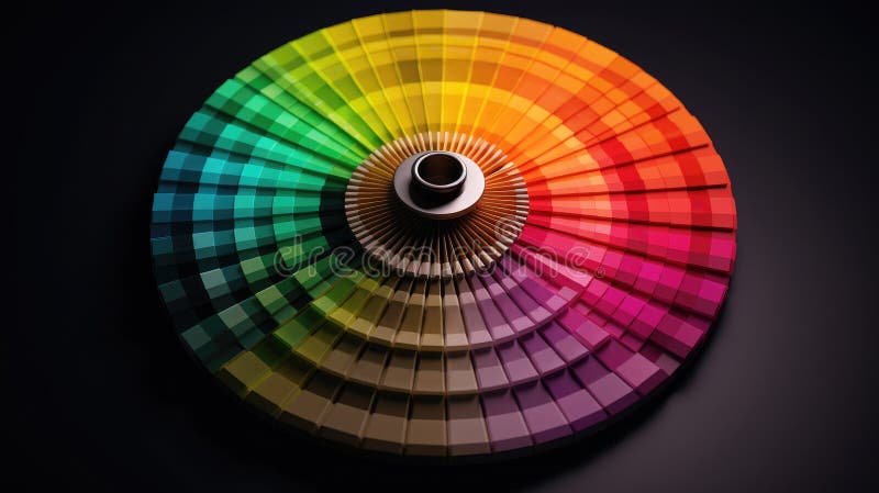 Color Wheel, Color Spectrum Swatch Samples, AI Generated Stock ...