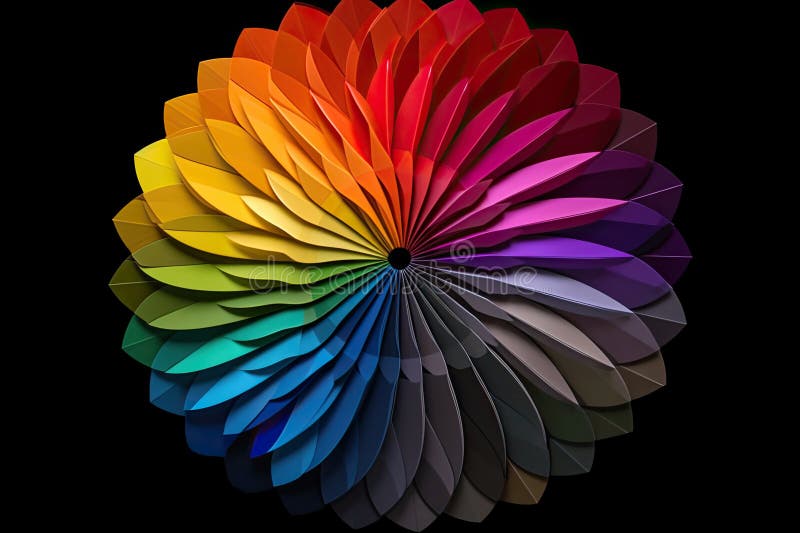 Color Wheel, Color Spectrum Swatch Samples, AI Generated Stock Photo ...