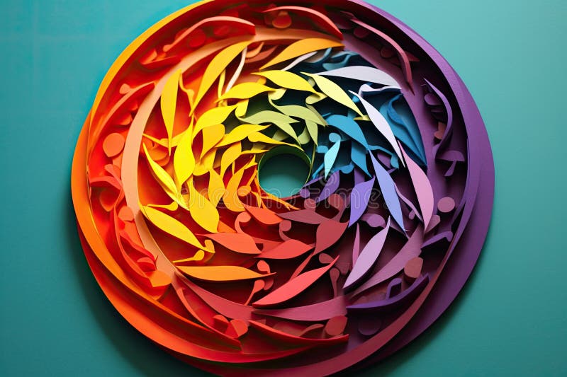 Color Wheel, Color Spectrum Swatch Samples, AI Generated Stock ...