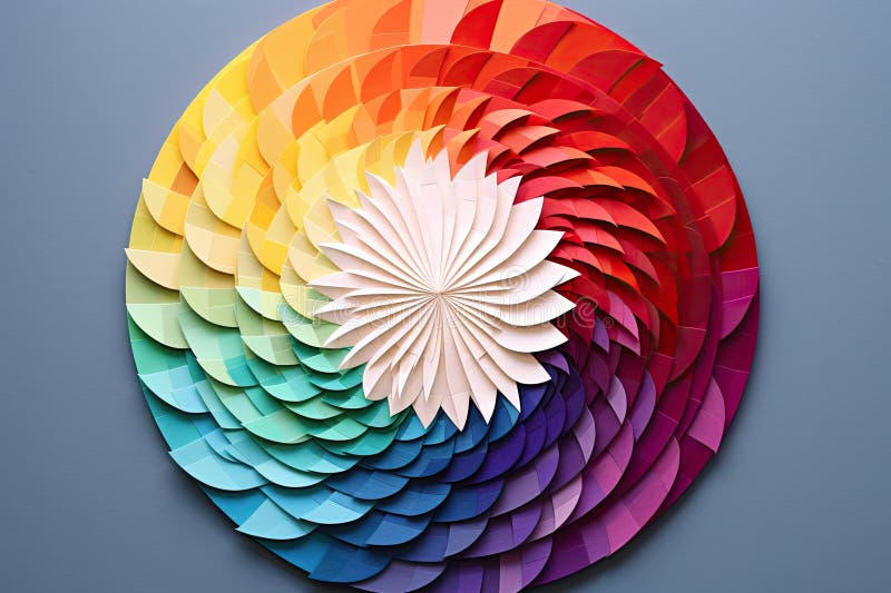 Color Wheel, Color Spectrum Swatch Samples, AI Generated Stock ...