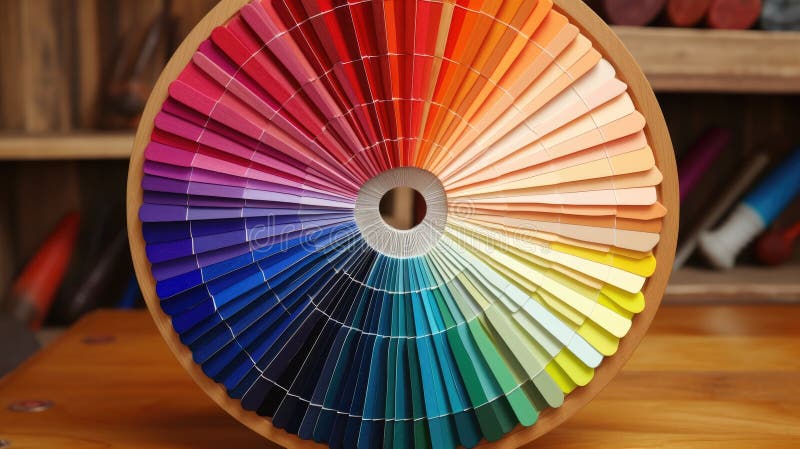 Color Wheel, Color Spectrum Swatch Samples, AI Generated Stock ...