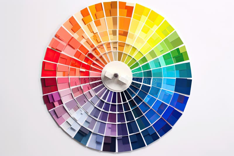 Color Wheel, Color Spectrum Swatch Samples, AI Generated Stock ...
