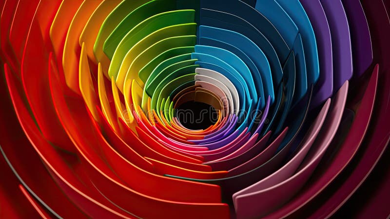 Color Wheel, Color Spectrum Swatch Samples, AI Generated Stock ...