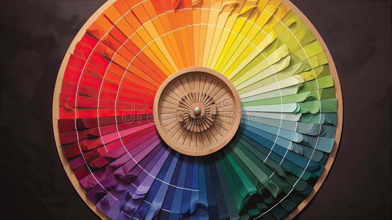 Color Wheel, Color Spectrum Swatch Samples, AI Generated Stock ...