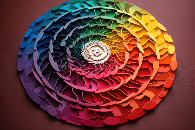 Color Wheel, Color Spectrum Swatch Samples, AI Generated Stock ...