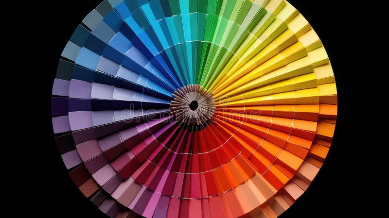 Color Wheel, Color Spectrum Swatch Samples, AI Generated Stock ...