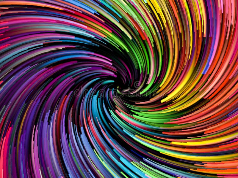 Color Wheel Swirl stock illustration. Illustration of vortex - 161553903