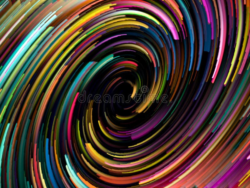 Color Wheel Swirl stock illustration. Illustration of spin - 160949479