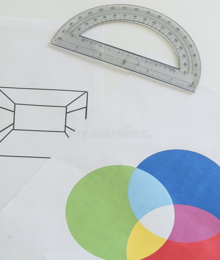 Color Wheel Used To Assist in Creating Various Designs, Architecture ...