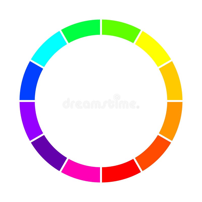 Color Wheel. Vector Illustration Stock Illustration - Illustration of ...