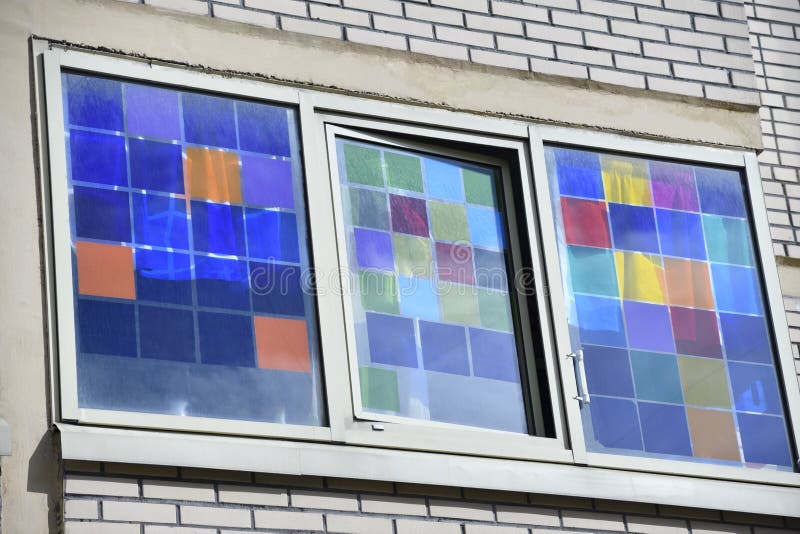 Set of 21 Old Color Windows Stock Image - Image of island, blue: 22761469