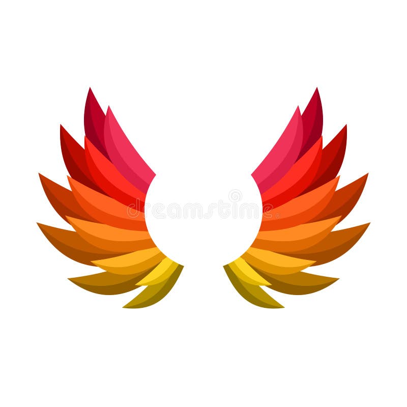 Color Wing Icon Vector ilustración del vector. Ilustración de fondo ...