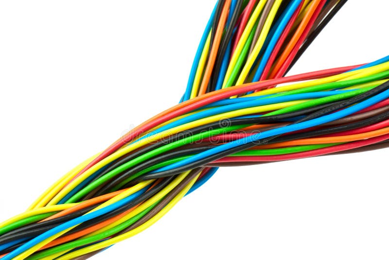 Colourful wires stock image. Image of wired, equipment - 32631731